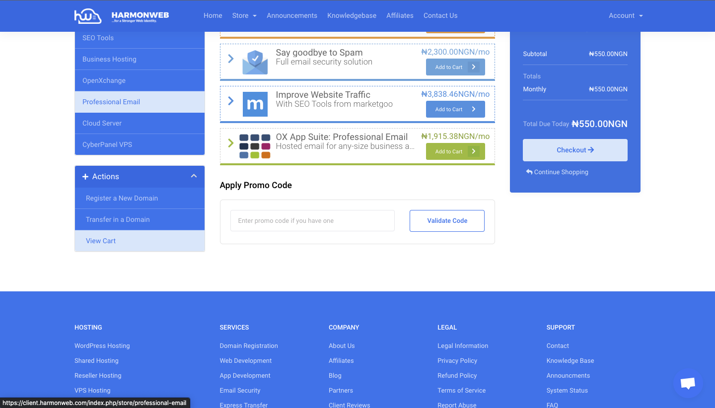 [Updated] How To Purchase Hosting On HarmonWeb | Harmon Web Blog