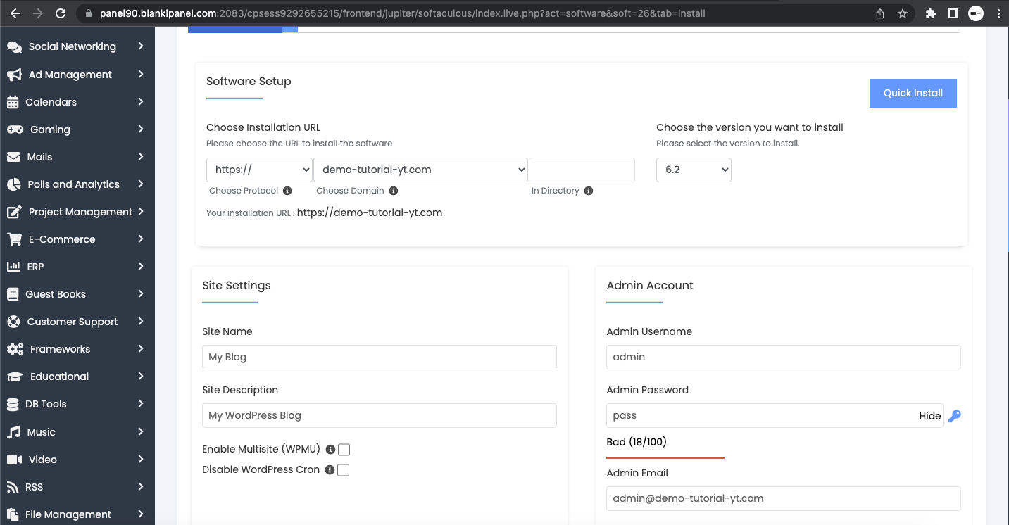 How To Install WordPress on Your Domain | HarmonWeb Blog