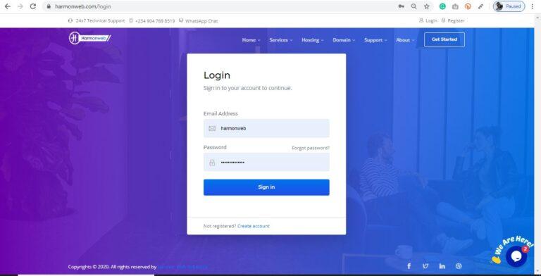 How To Login To Your cPanel From Your HarmonWeb Client Area | Harmon Web Blog