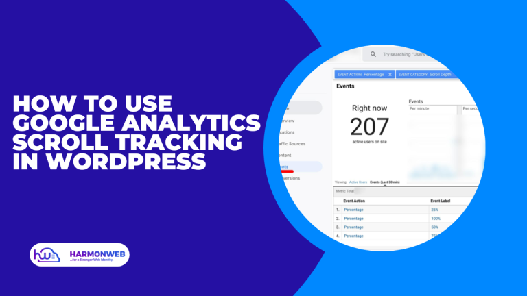 How to Use Google Analytics Scroll Tracking in WordPress | HarmonWeb Blog