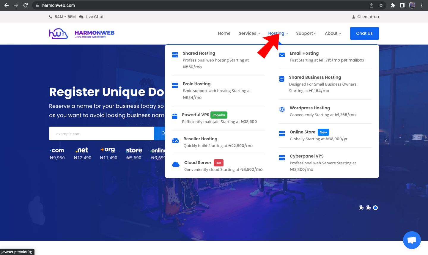 [Updated] How To Purchase Hosting On HarmonWeb | HarmonWeb Blog