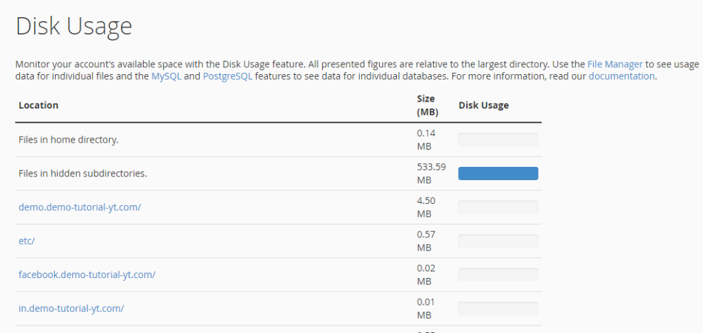How to Check Disk Space in cPanel | HarmonWeb Blog